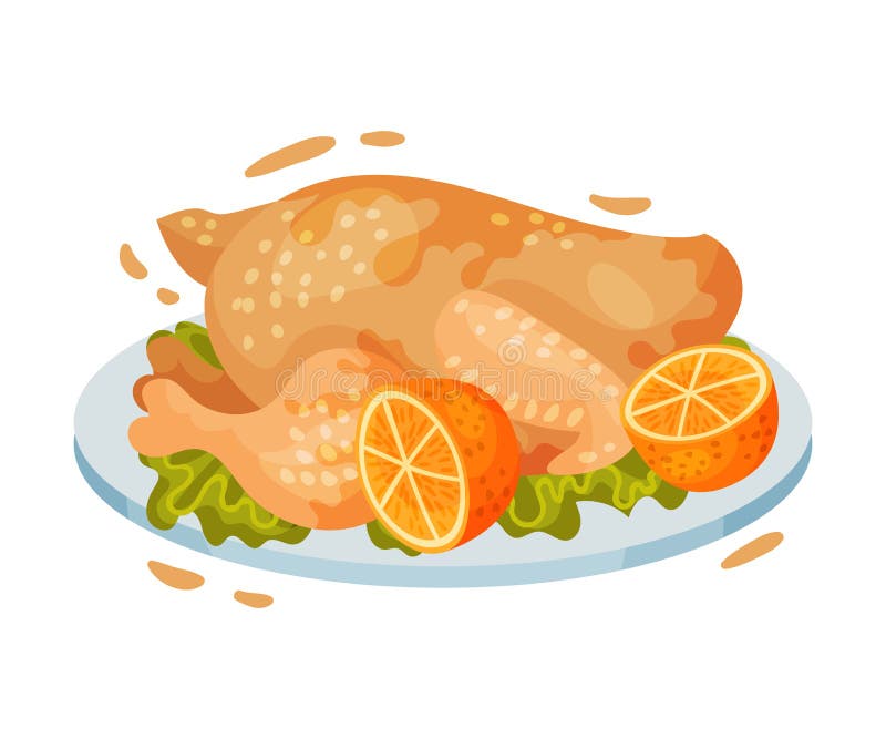 Chicken Carcass Icon, Healthy Meat for Dinner Stock Vector ...