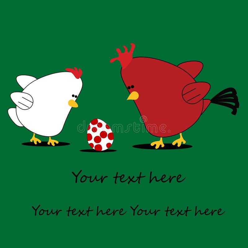 Chicken cartoon card stock illustration. Illustration of cute - 23003942
