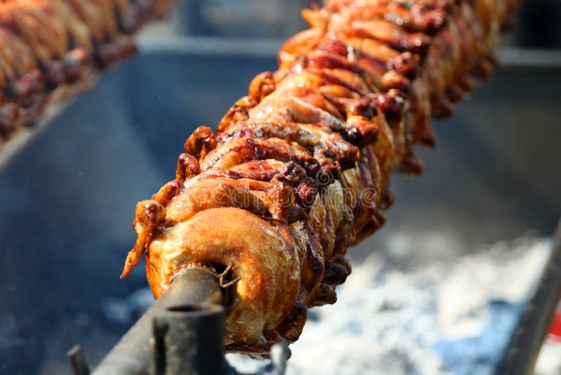 Chicken chain stock image. Image of stick, roasted, delicious - 24384497