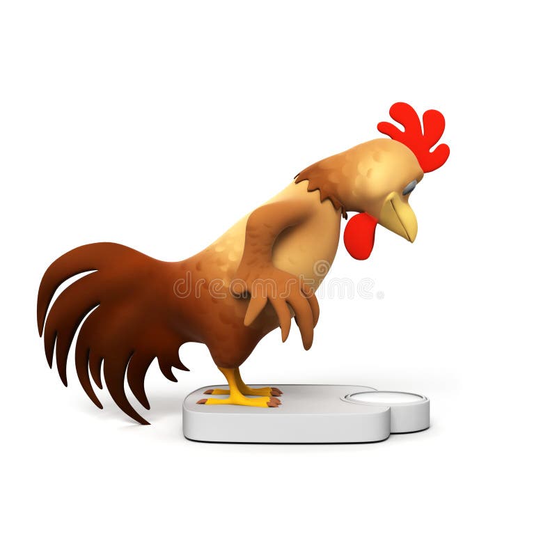 Chicken character stock illustration. Illustration of bird - 28989494