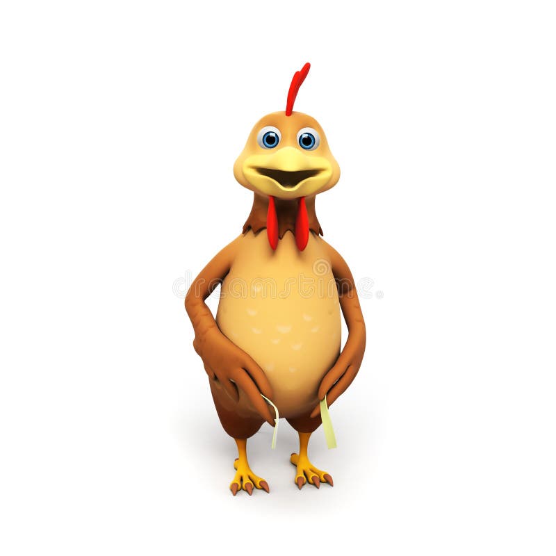 Chicken character stock illustration. Illustration of diet - 28989514