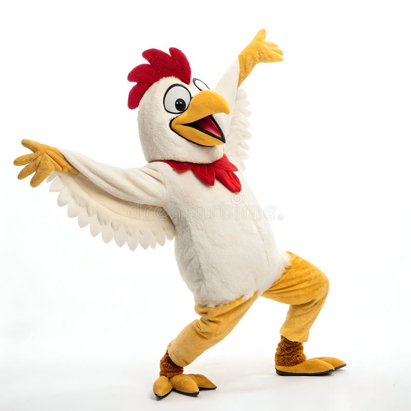 Chicken Character Pose stock illustration. Illustration of poultry ...