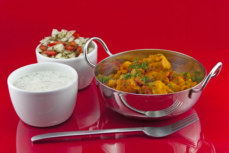 Chicken and chickpea curry stock photo. Image of colourful - 21474896