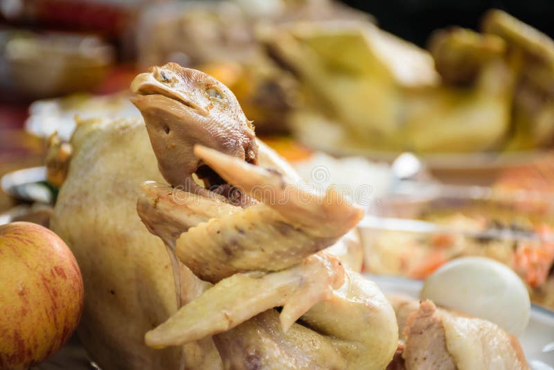 Chicken for Chinese New Year Stock Image - Image of heaven, cooking ...
