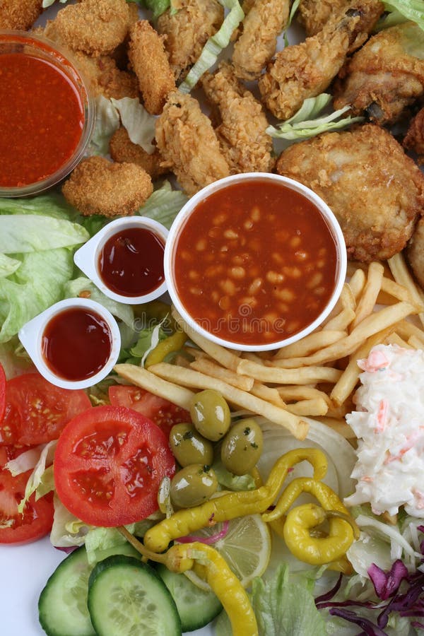 Chicken and chips stock image. Image of cyprus, chilli - 6057413