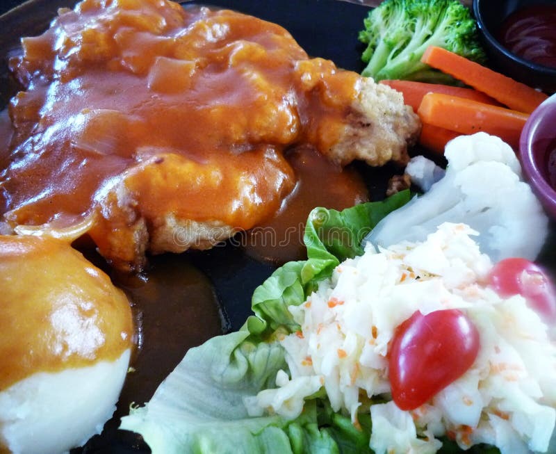 Chicken Chop stock photo. Image of restaurant, dinner - 53363442