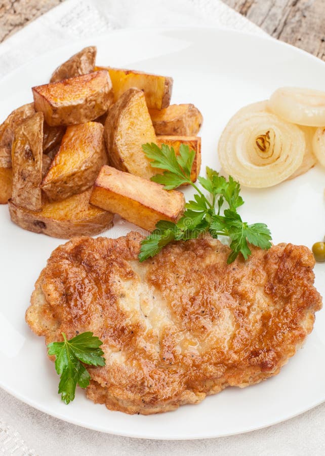 Chicken chop stock image. Image of chicken, meal, crispy - 30441617