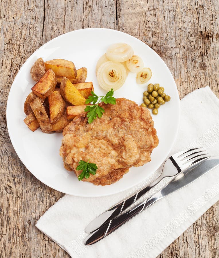 Chicken Chop stock image. Image of foods, garnish, lettuce - 23925219