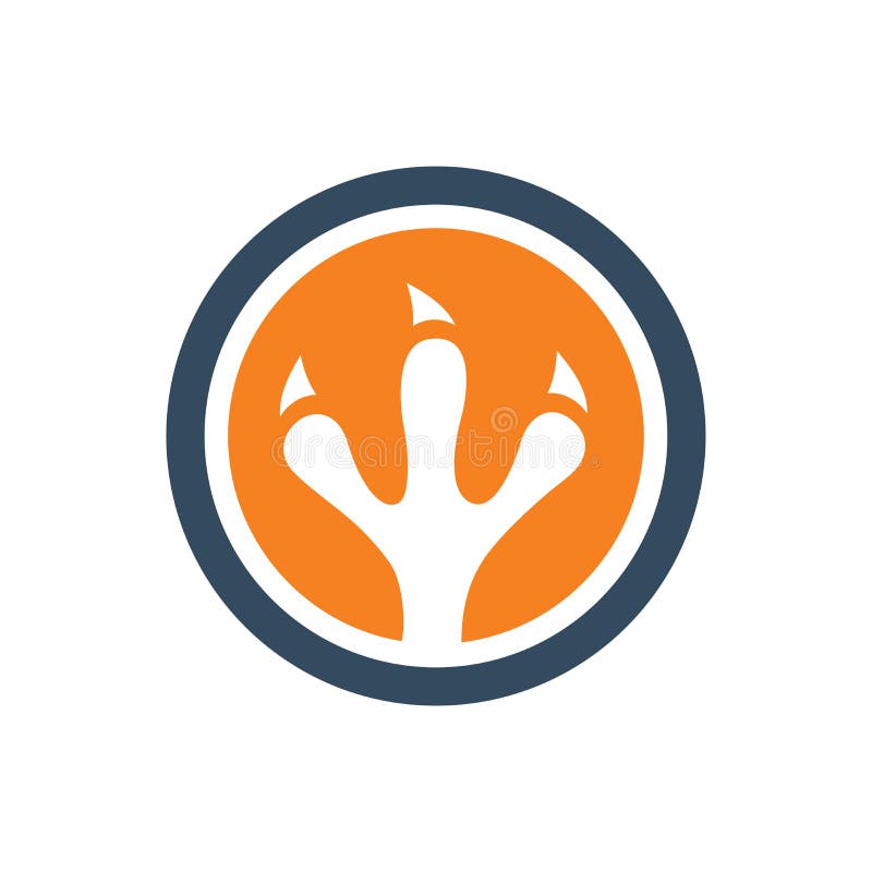 Chicken Claw Logo Icon Design, Vector Illustration Stock Vector ...