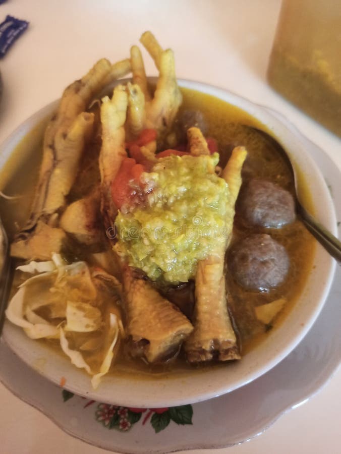 Chicken claw soup stock image. Image of food, soup, fish - 255623219