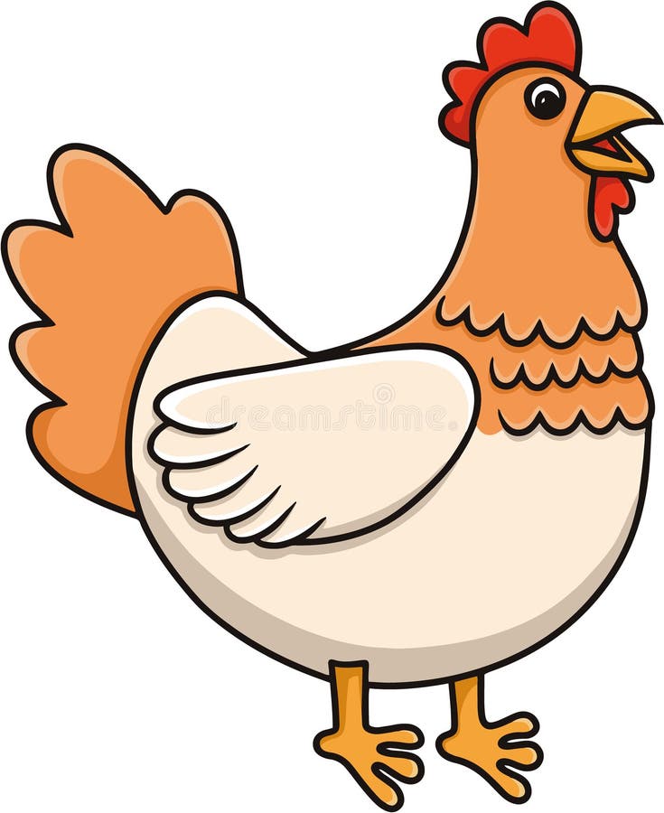 Chicken Clipart Vector stock vector. Illustration of color - 276586081