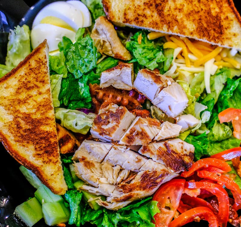 Chicken Cobb Salad stock photo. Image of cobb, diet - 211197502