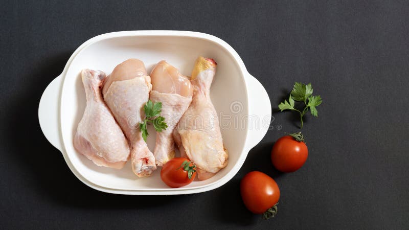 Raw Chicken Legs, Meat for Cooking Stock Image - Image of preparing ...
