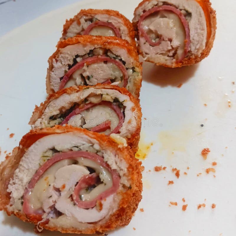 Chicken cordon blue stock image. Image of cordon, food - 284016935