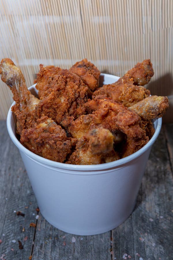 Chicken Crispy Meat with Spices Stock Photo - Image of brown, menu ...