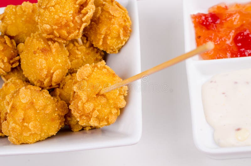 Chicken croquette tapa stock photo. Image of meal, cuisine - 81742236