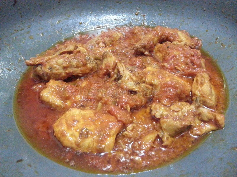 Chicken Curry or Karri Close Up Stock Image - Image of foodstuff ...