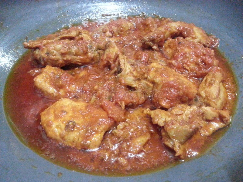 Chicken Curry or Karri Close Up Stock Image - Image of cooking ...