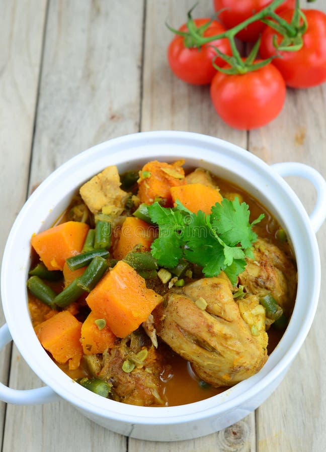 Chicken curry stock image. Image of meal, main, casserole - 63981649