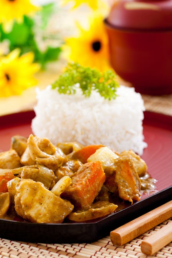 Kare Rice stock image. Image of restaurant, india, cooked - 113710487