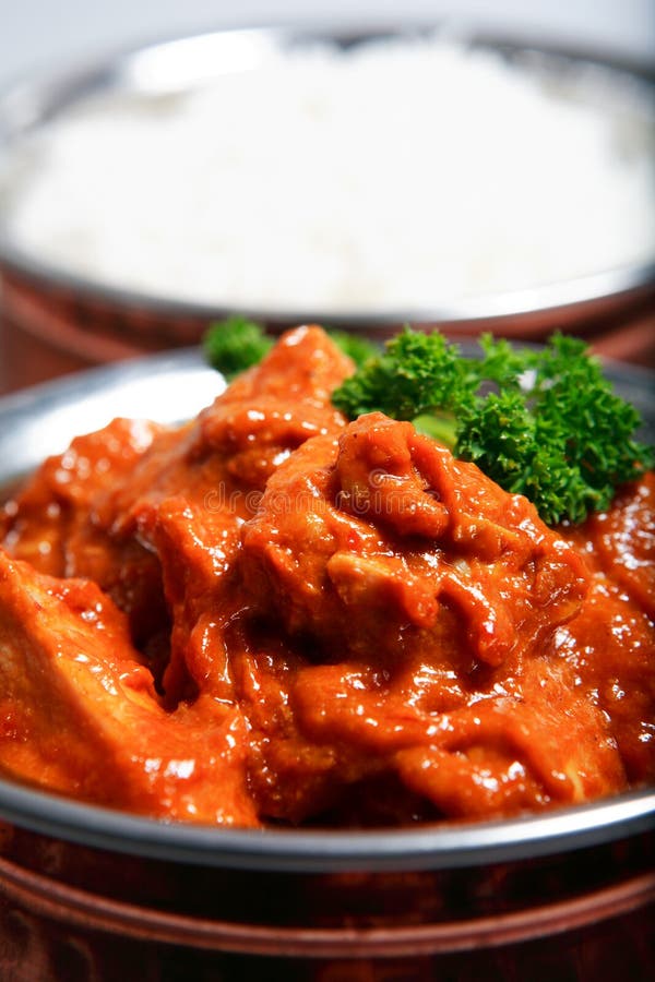 Chicken Curry and Rice Dinner Stock Photo - Image of plain, asian: 3906372