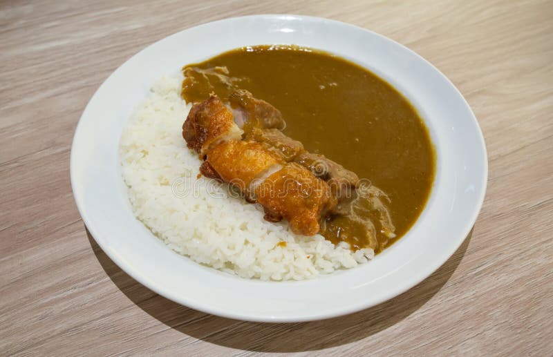 Chicken curry and rice stock photo. Image of plate, curry - 41334710