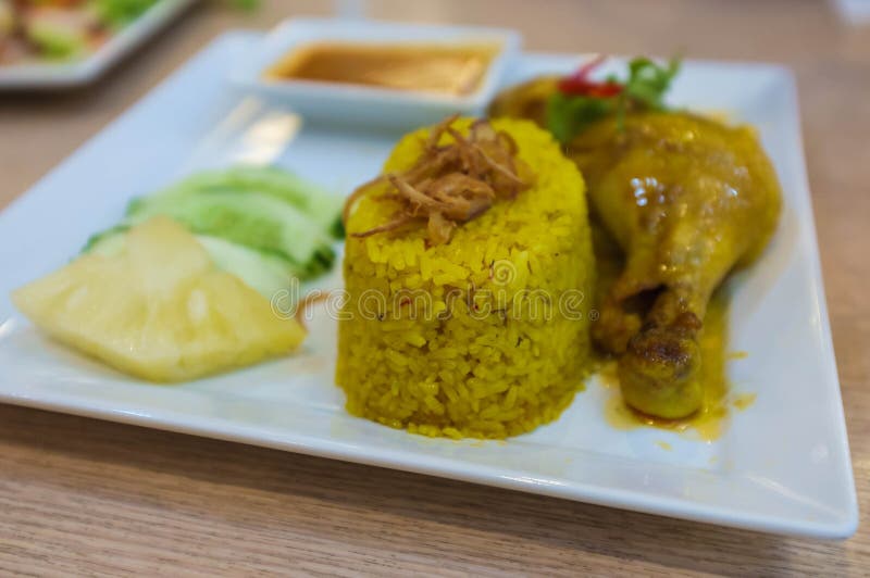 Chicken Curry Rice stock image. Image of biryani, local - 45132057