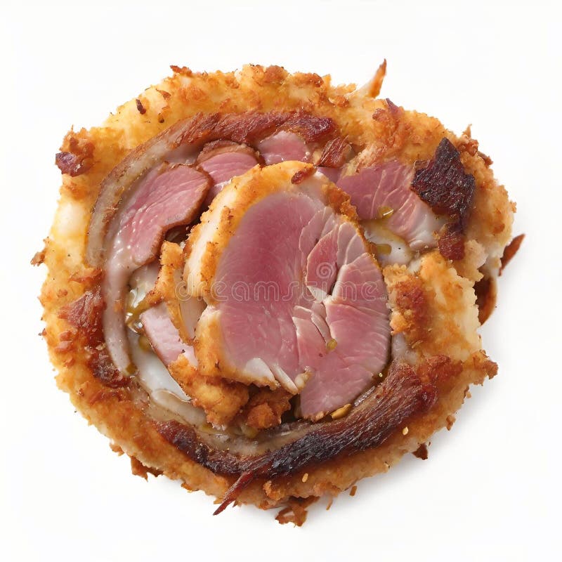 Chicken cutlet with cheese stock illustration. Illustration of baked ...