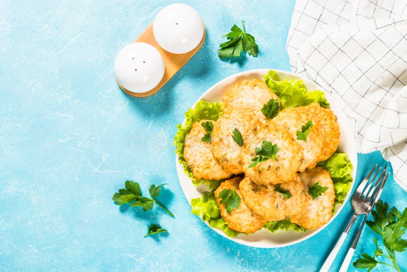 Chicken Cutlet in the Plate. Stock Image - Image of keto, cuisine ...