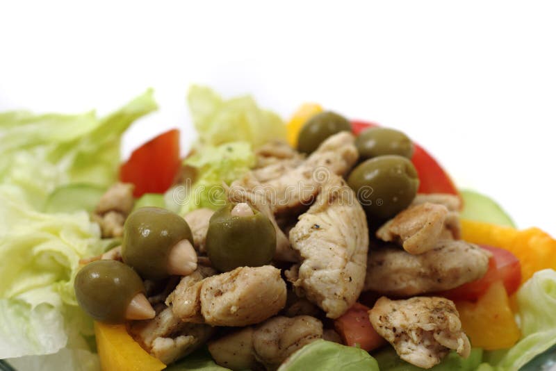Chicken diet food stock photo. Image of olive, recipe - 27602552