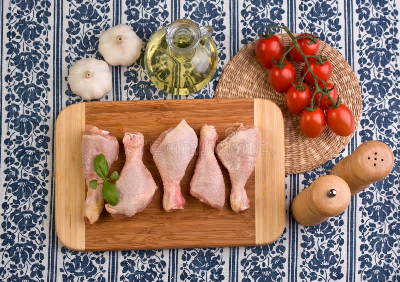 Chicken dish ingredients stock image. Image of salt, vegetables - 6341667