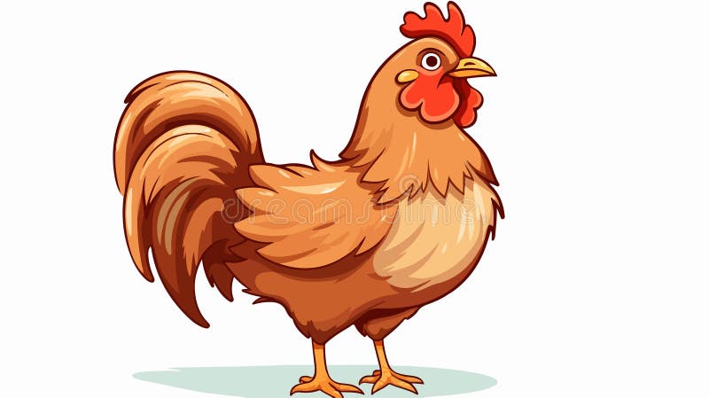 Chicken Drawing stock vector. Illustration of farm, chicken - 345278130