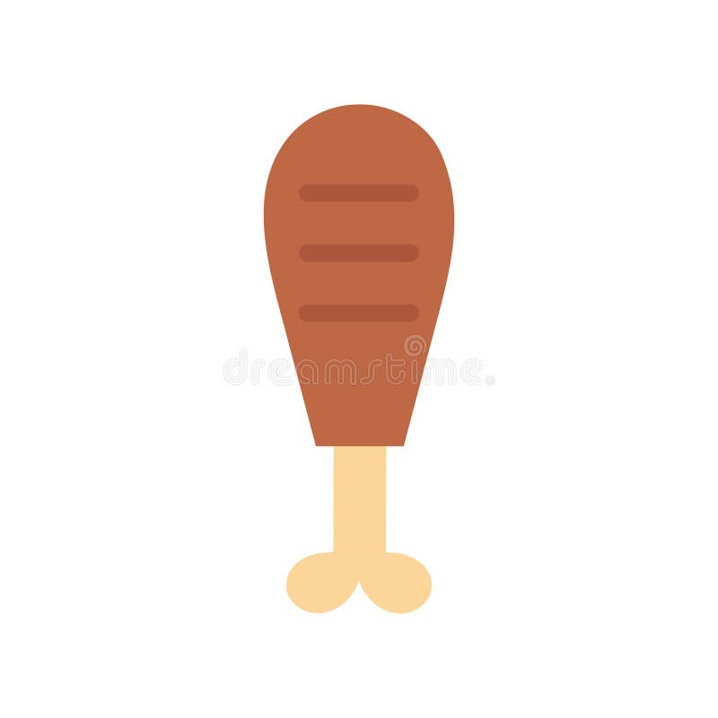 Chicken Drumstick. Vector Illustration Decorative Design Stock Vector ...