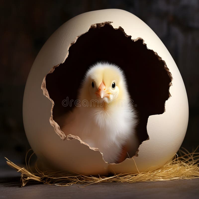 Chicken or the Egg Concept Image Stock Illustration - Illustration of ...