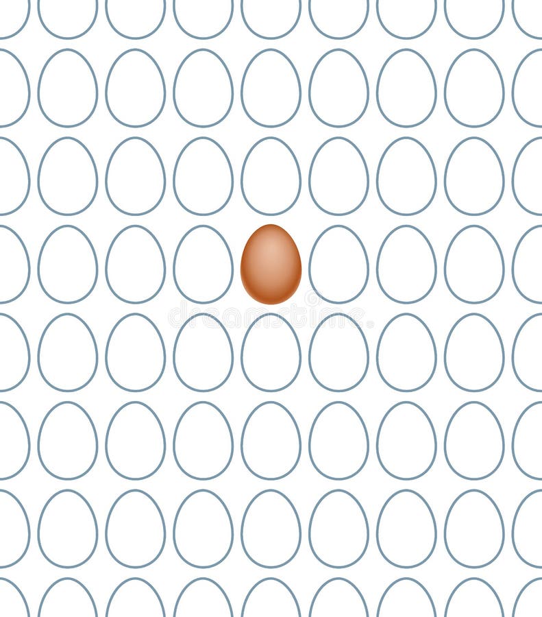 Chicken egg pattern stock vector. Illustration of vector - 267018805