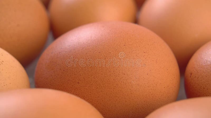 Chicken Egg Shell Texture Close Up. Macro. Rotation Stock Footage ...
