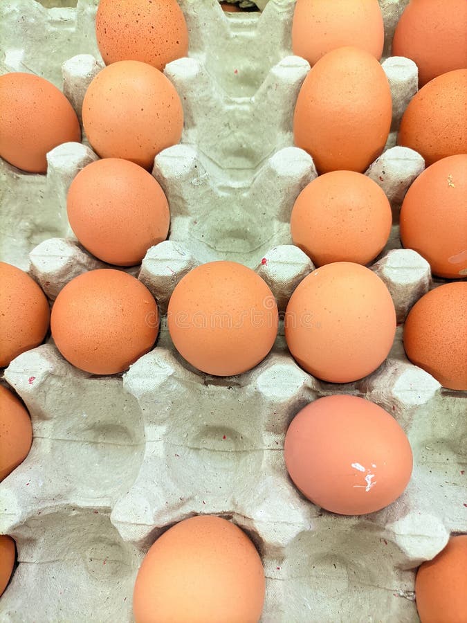 Chicken Eggs in a Cardboard Box, Incomplete Stock Photo - Image of ...