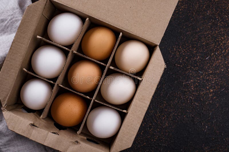 Chicken Eggs Gradient from Light To Dark Stock Image - Image of ...