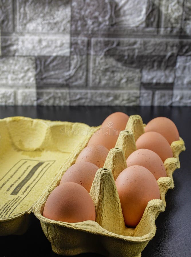 Chicken Eggs in a Paper Pack Stock Image - Image of diet, foodstuff ...