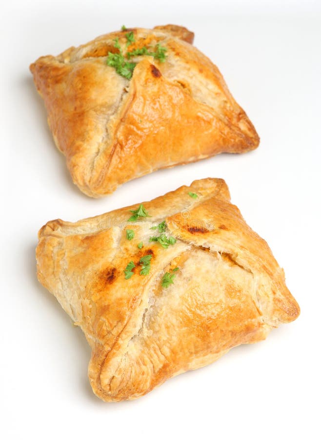 Chicken Encroute Pastry Parcels Stock Photo - Image of gourmet ...