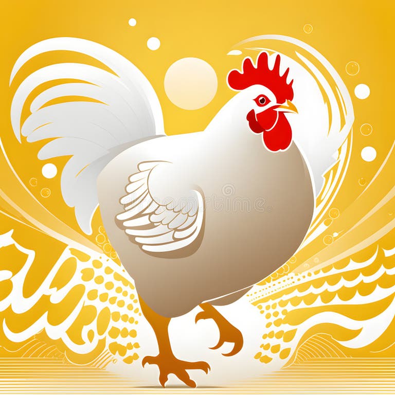 Chicken farm, AI-generatet stock illustration. Illustration of ...