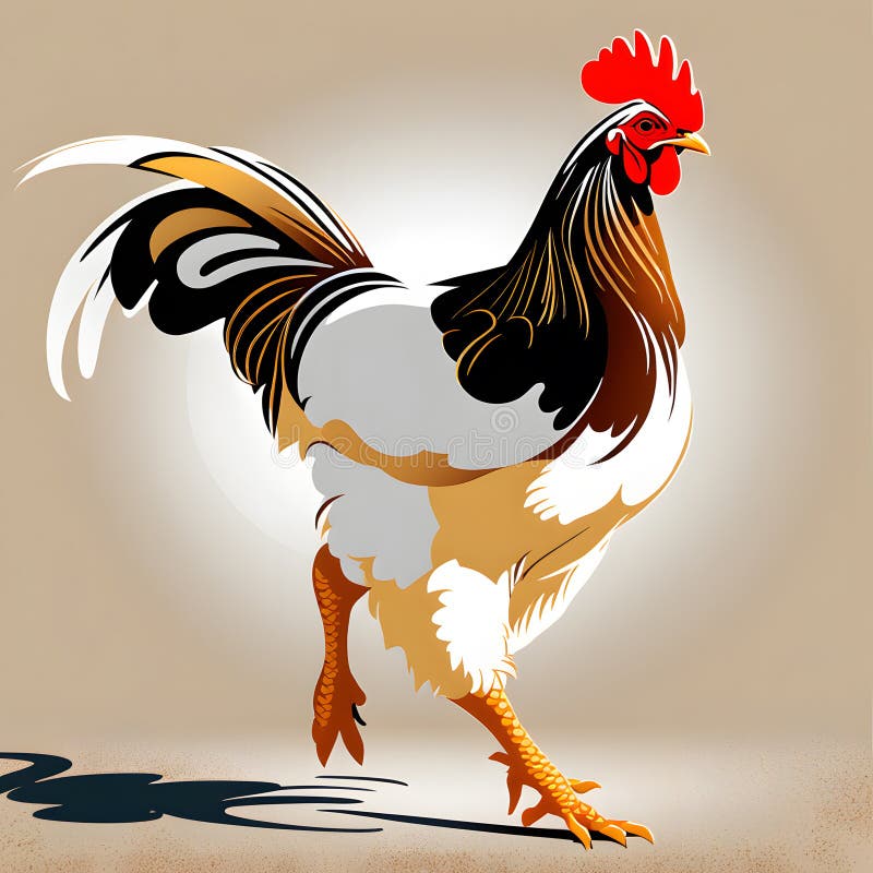 Chicken farm, AI-generatet stock illustration. Illustration of laying ...