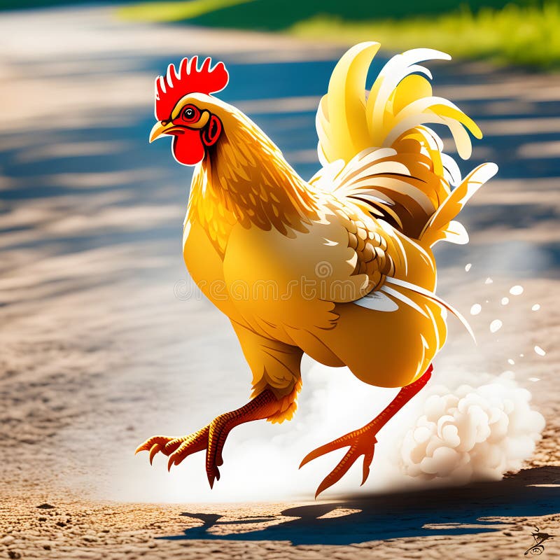 Chicken farm, AI-generatet stock illustration. Illustration of feathers ...