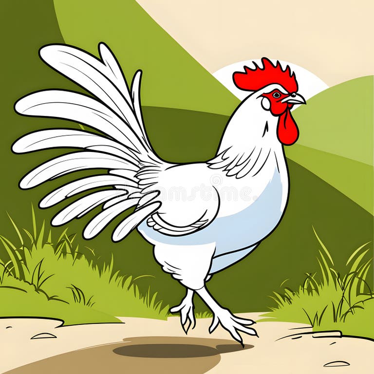 Chicken farm, AI-generatet stock illustration. Illustration of breeding ...