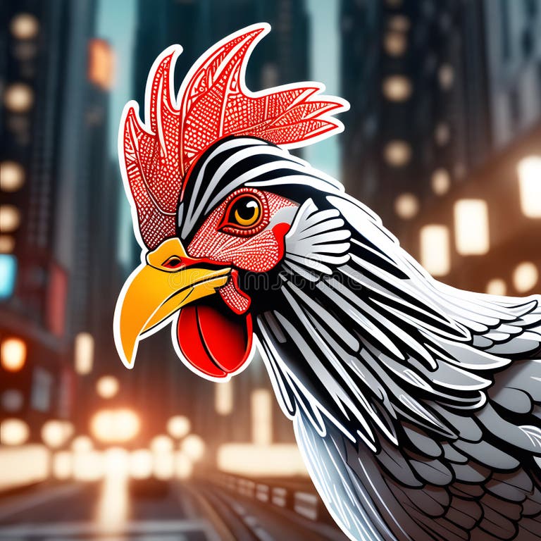 Chicken farm, AI-generatet stock illustration. Illustration of flutter ...