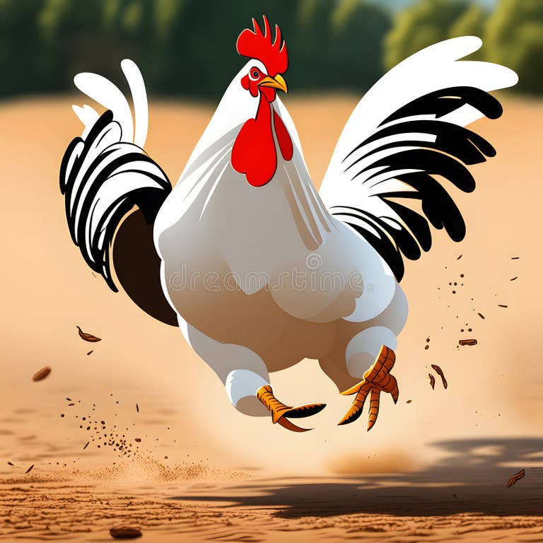 Chicken farm, AI-generatet stock illustration. Illustration of breeding ...