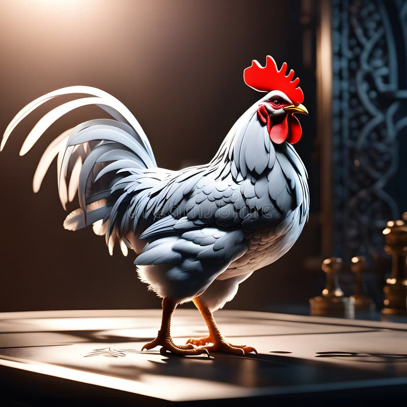 Chicken farm, AI-generatet stock illustration. Illustration of breeding ...