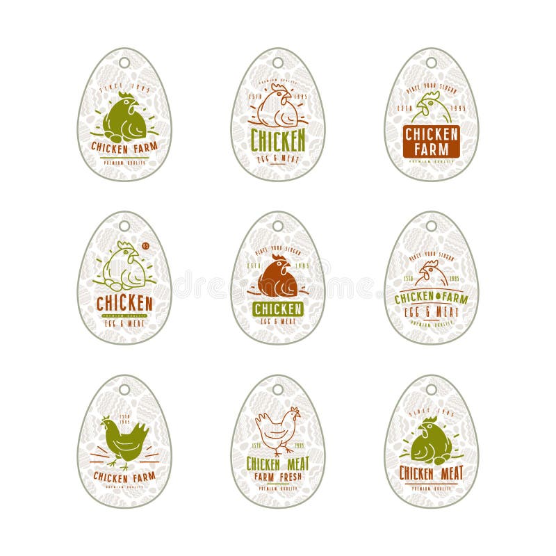 Chicken hen rooster, stock vector. Illustration of flayer - 72614549