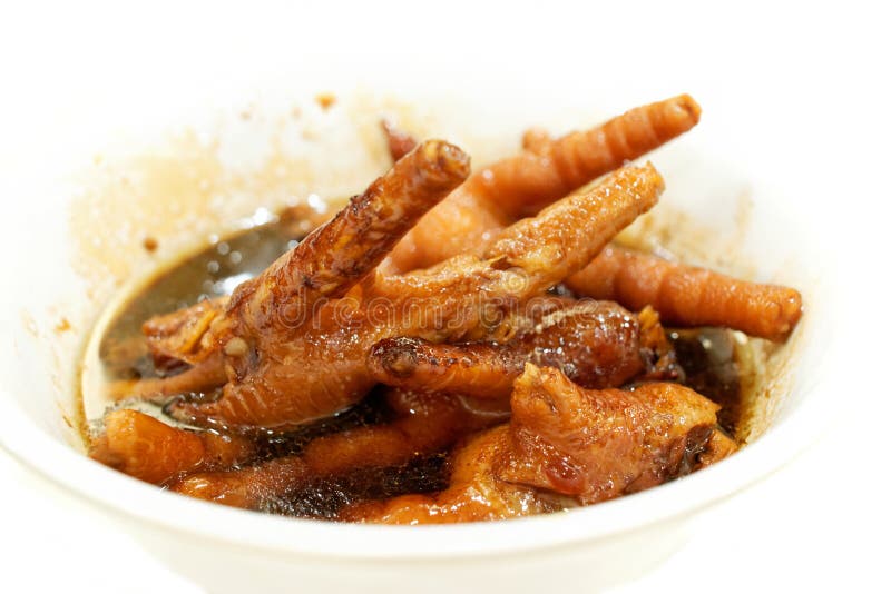 Chicken Feet Curry Spicy for Rice Noodles, Popular Thai Food, Asian ...