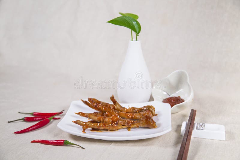 Chicken Feet in a Lunch Box Stock Photo - Image of collagen, baking ...